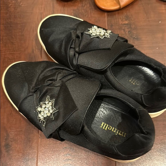 Minelli | Shoes | Minelli Black Sneakers Sleek Design | Poshmark